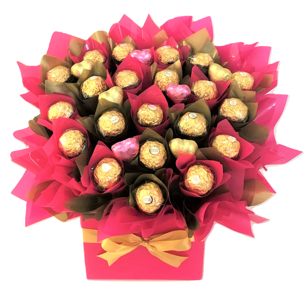Ferrero Elegance Abundance - Pink & Gold - chocolatfleurs
